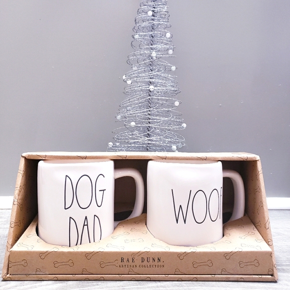 Rae Dunn | Kitchen | Rae Dunn Dog Dad Woof Mug Set Of 2 | Poshmark